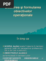 Verbe Operationalizabile Pentru Construirea Obiectivelor Operationale | PDF