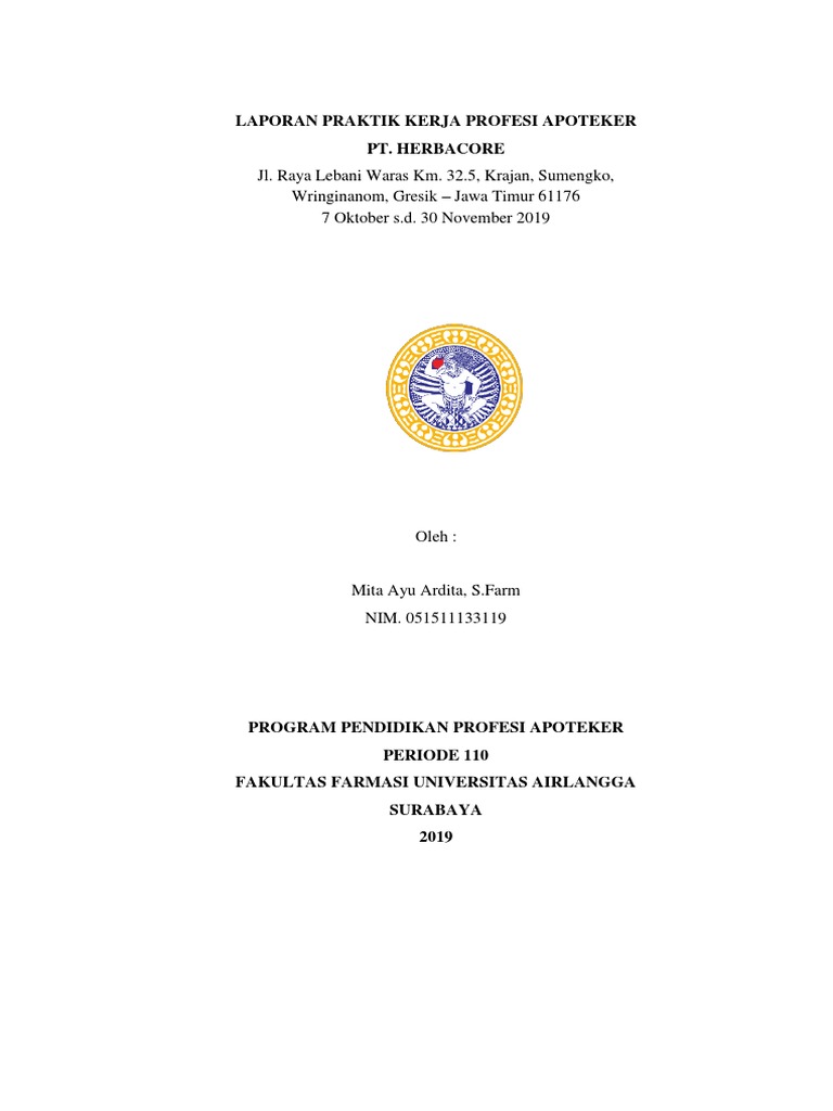 Laporan Pkp-Mita Ayu Ardita-051913143208 PDF | PDF