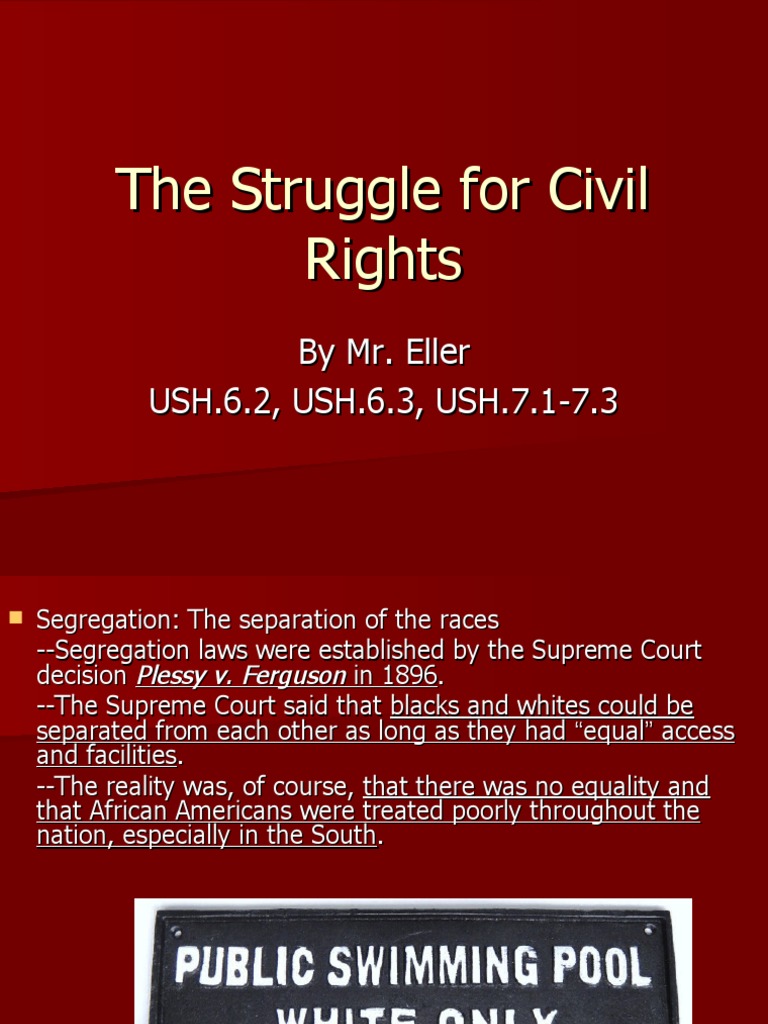 The Struggle For Civil Rights | PDF | Racial Segregation In The United ...