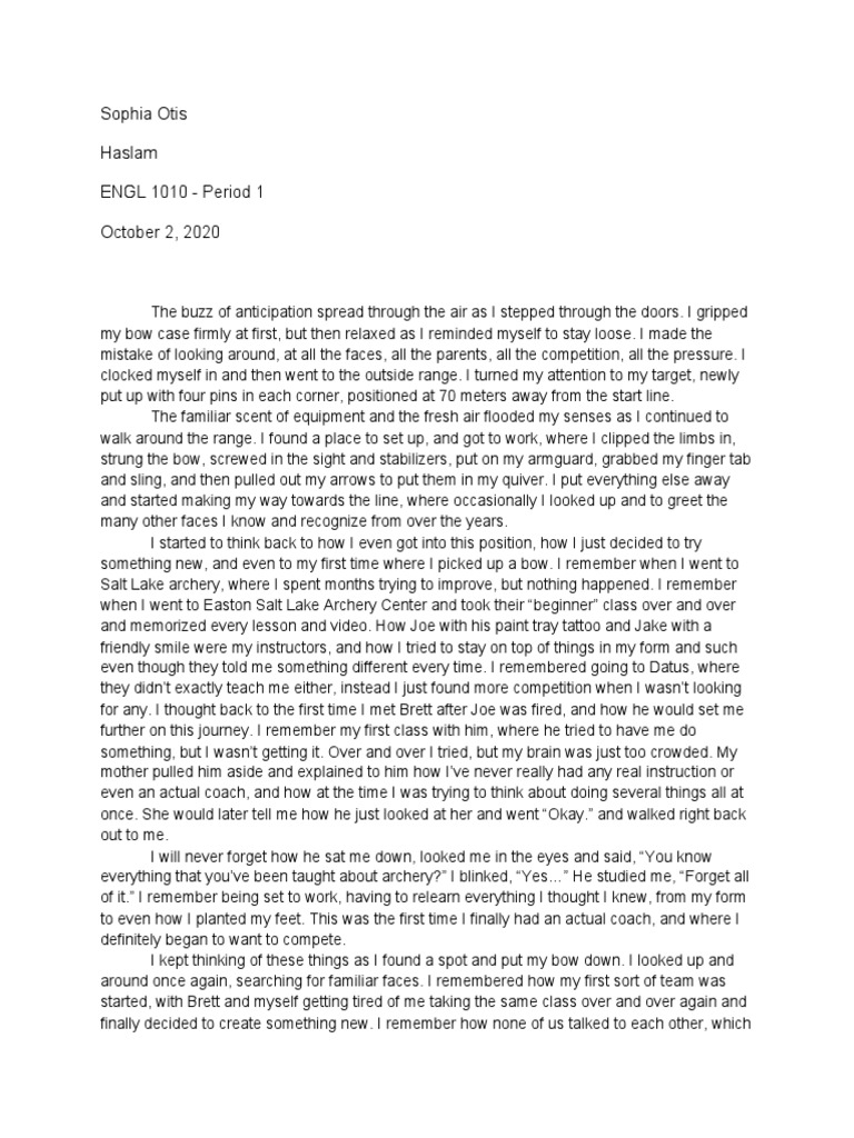 Flash Narrative | PDF | Archery | Bow And Arrow