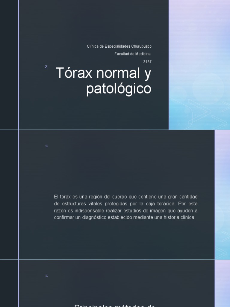 Tema 3. Tórax Normal y Patológico | PDF | Enfermedad pulmonar ...