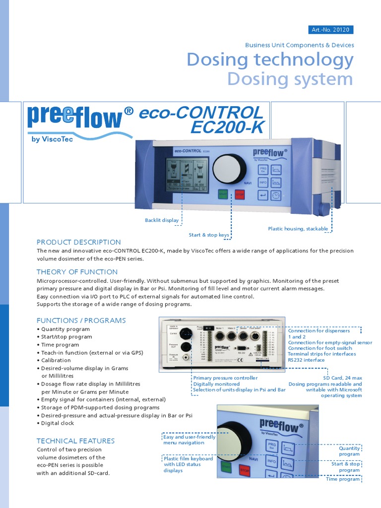 Dosing Technology: eco-CONTROL EC200-K | PDF | Computer Engineering ...