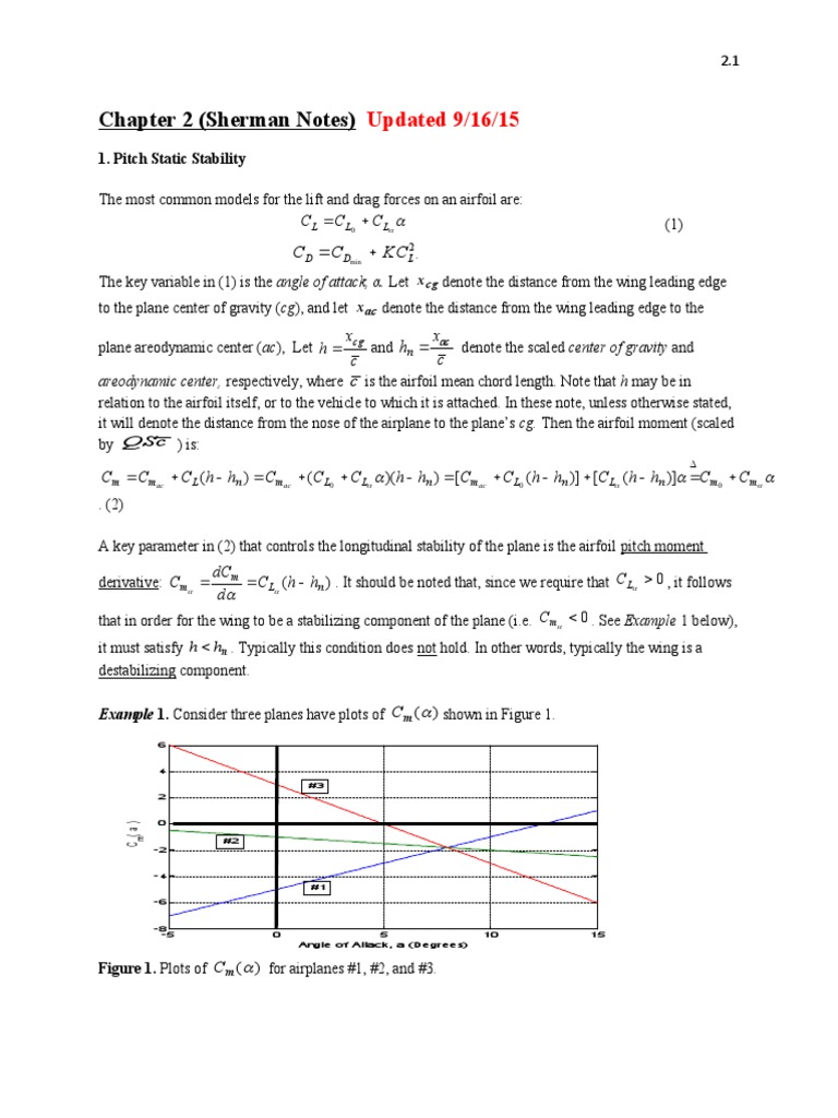 Chapter 2 Solution Manual Flight Stability and Automatic Control | PDF ...
