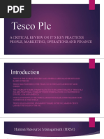 (P3) Strategic, Aims and Objectives of Tesco PLC | PDF | Tesco | Goal