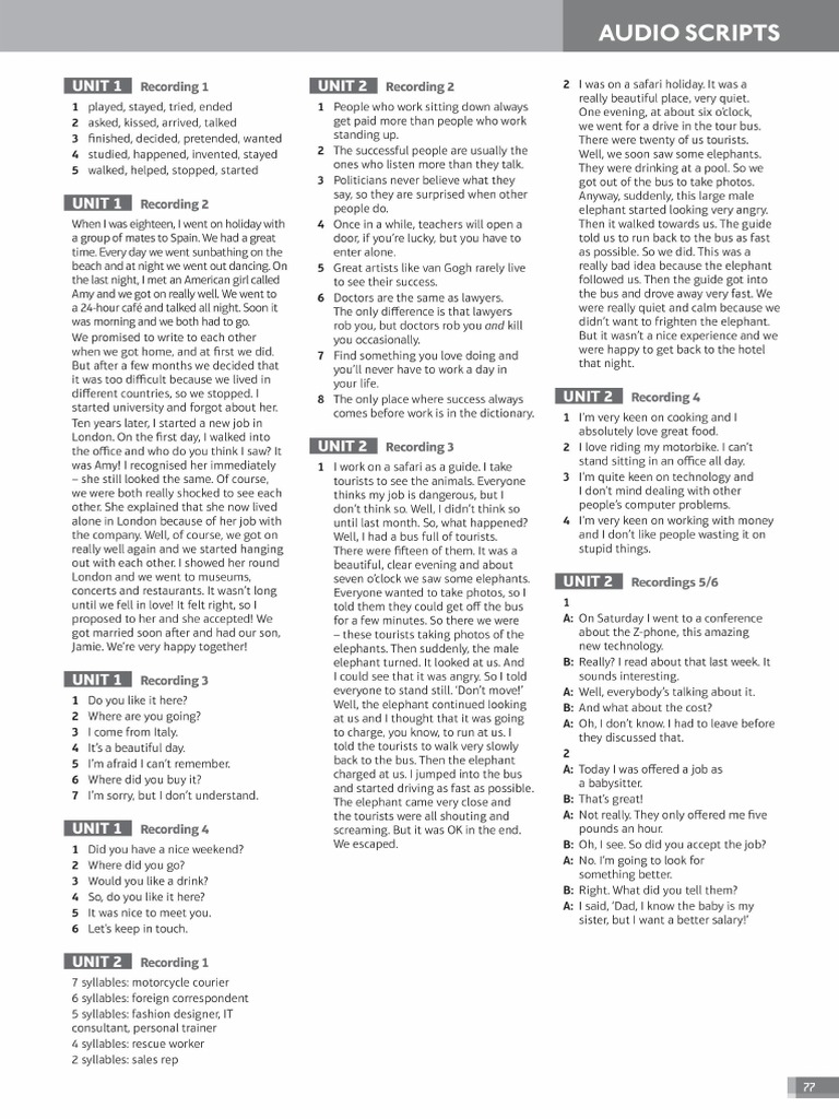 1.2 Pre-Int Script | PDF