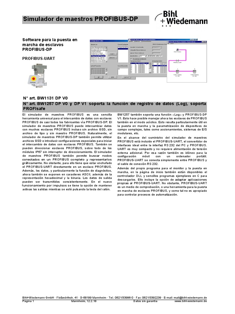Profibus Com PDF | PDF | Interfaces gráficas de usuario | Microsoft Windows