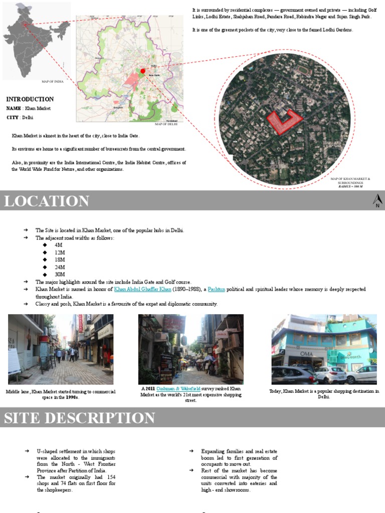 Khan Market: A Hub of Delhi's Heritage | PDF | Transport | Service ...