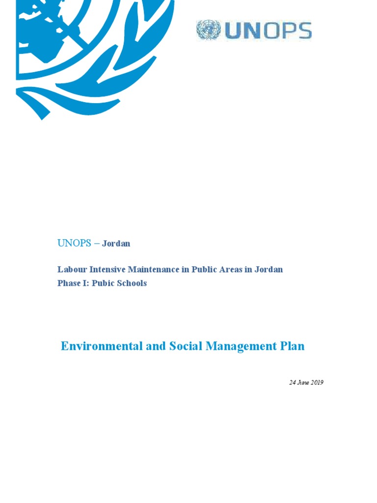 Annex III - ESMP - 24.06.2019 | PDF | Occupational Safety And Health ...