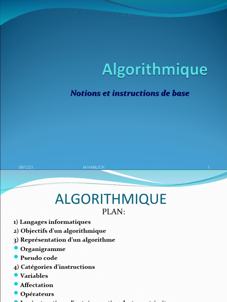 ALGORITHMIQUE | PDF | Langage de programmation | Compilateur