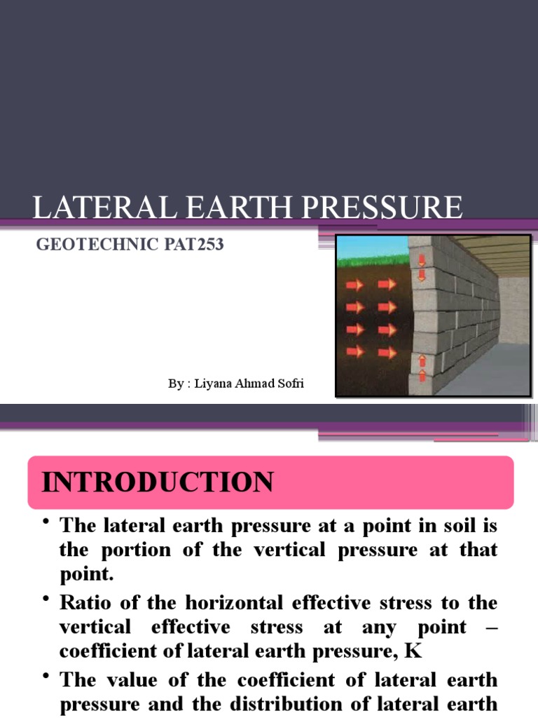 Understanding Lateral Earth Pressure | PDF | Continuum Mechanics ...