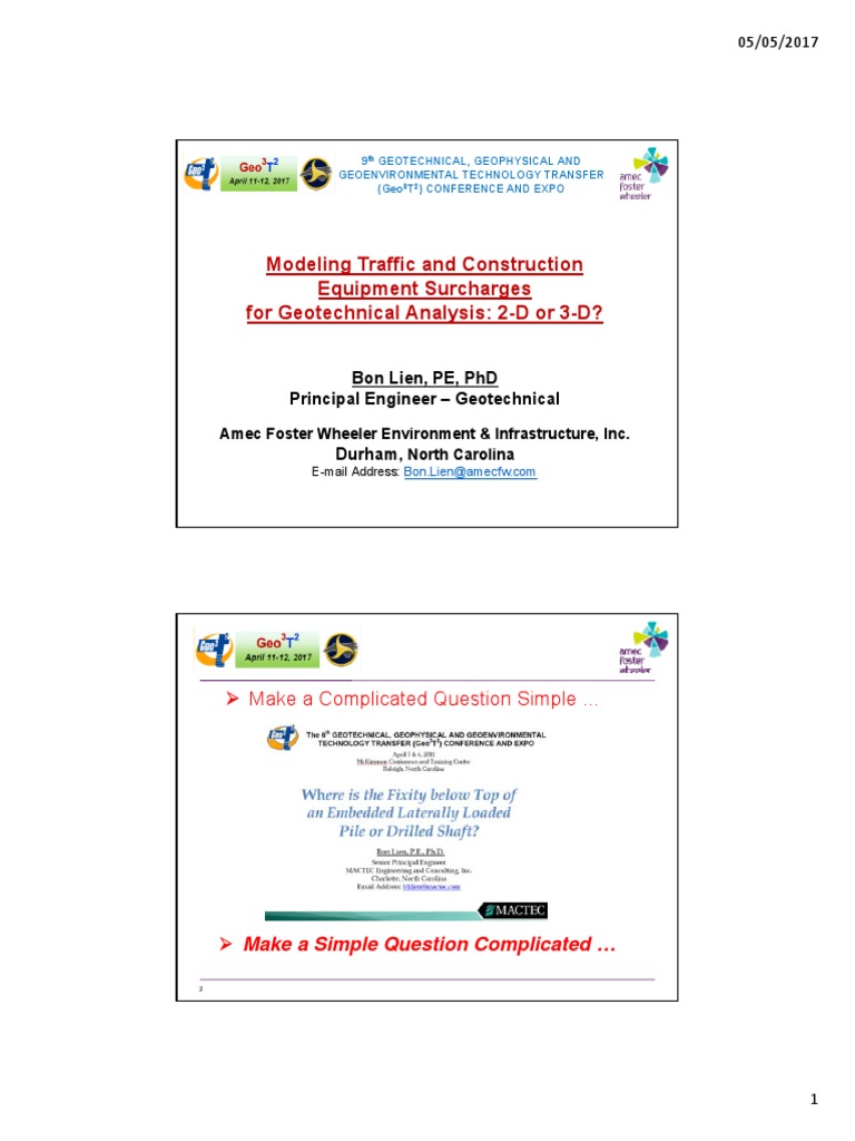 6B-1 - Modeling Traffic and Construction Equipment Surcharges - Lien ...