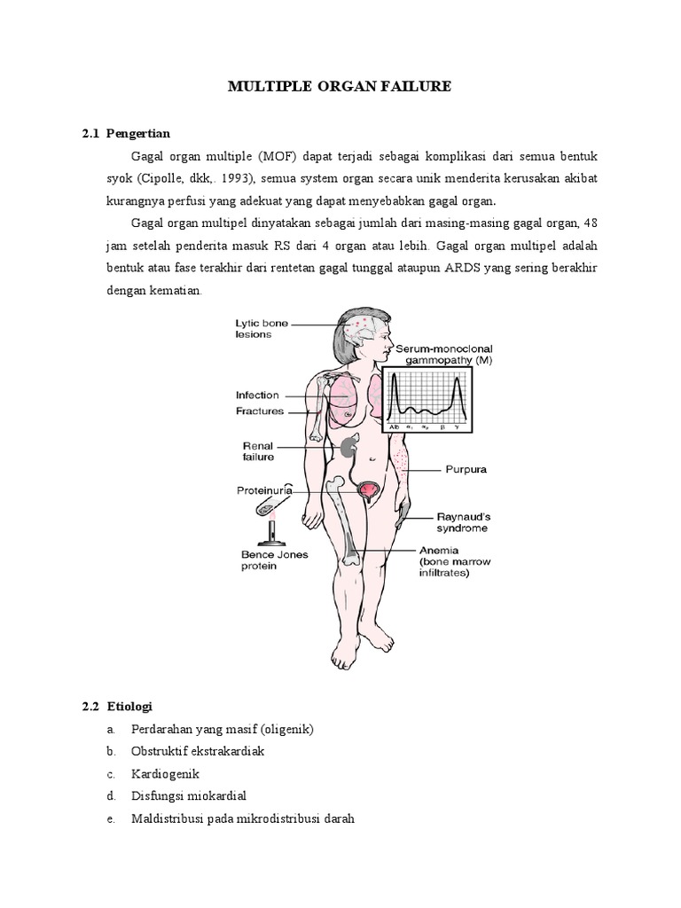 Kegagalan Multiorgan: Penyebab dan Penanganan | PDF