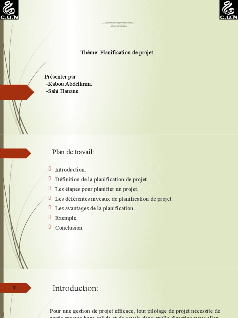 Planification de Projet | PDF | Gestion de projet | Planification