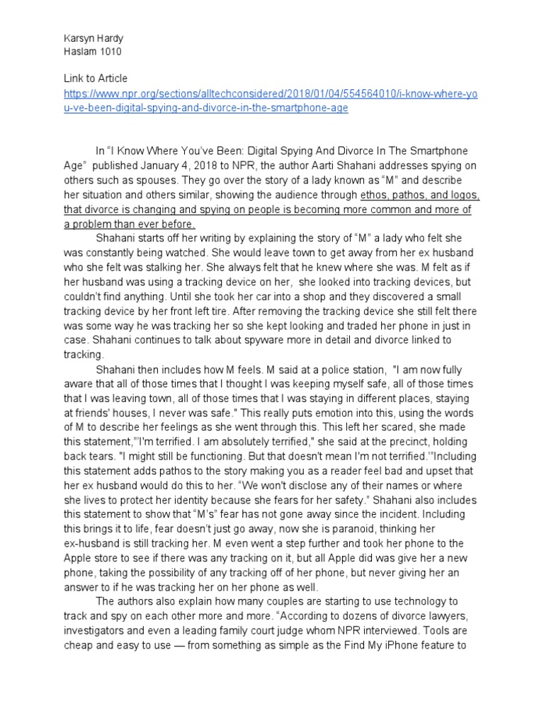 Rhetorical Analysis Final Draft | PDF | Essays | Logos