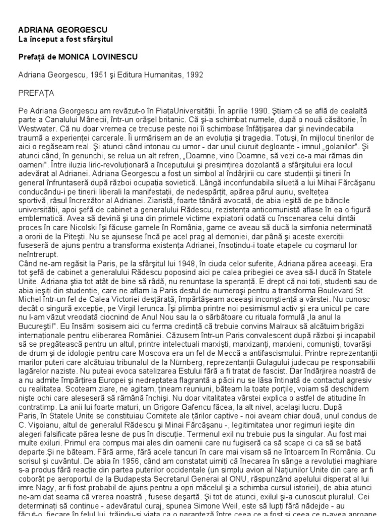 Adriana Georgescu - Gulag | PDF