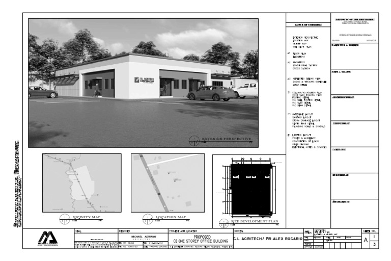 Exterior Perspective: Site Development Plan | PDF