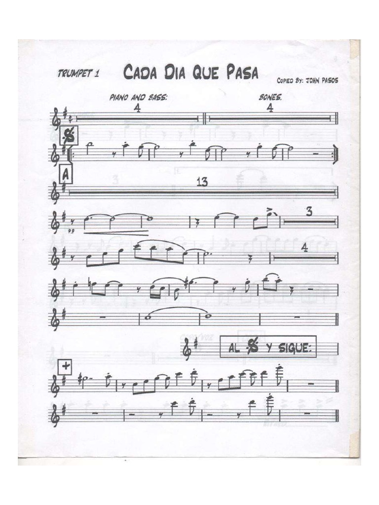 Cada Dia Que Pasa - Orquesta Guayacan PDF | PDF