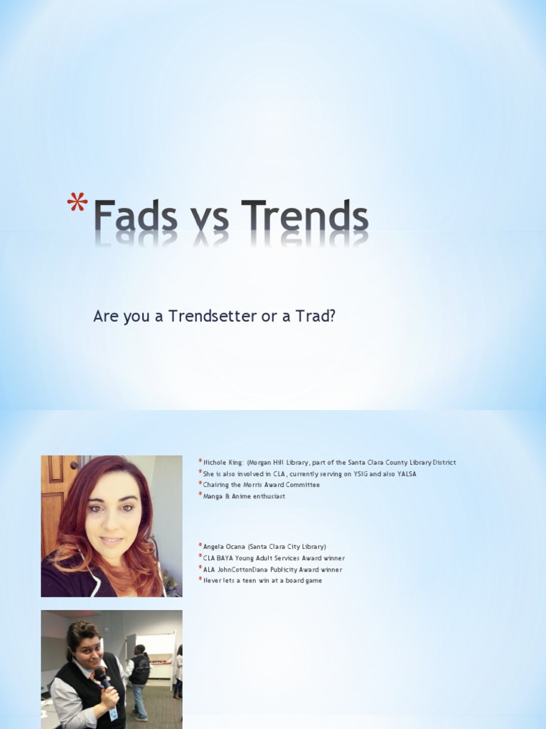 Fads Vs Trends Futures 2 0 | PDF