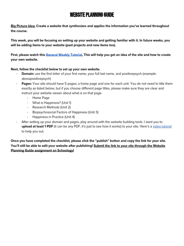 Website Planning Guide | PDF