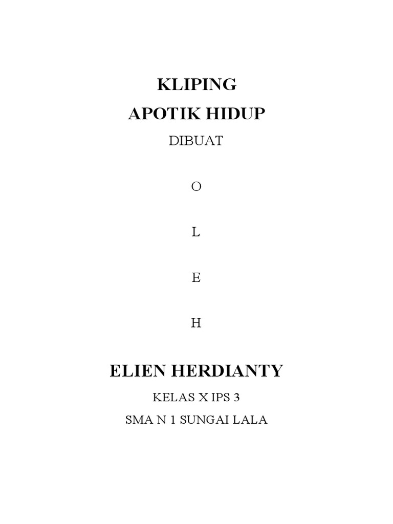 Apotik Hidup Pdf