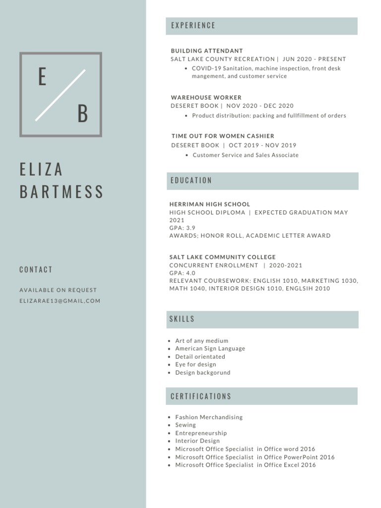 Eliza Resume | PDF