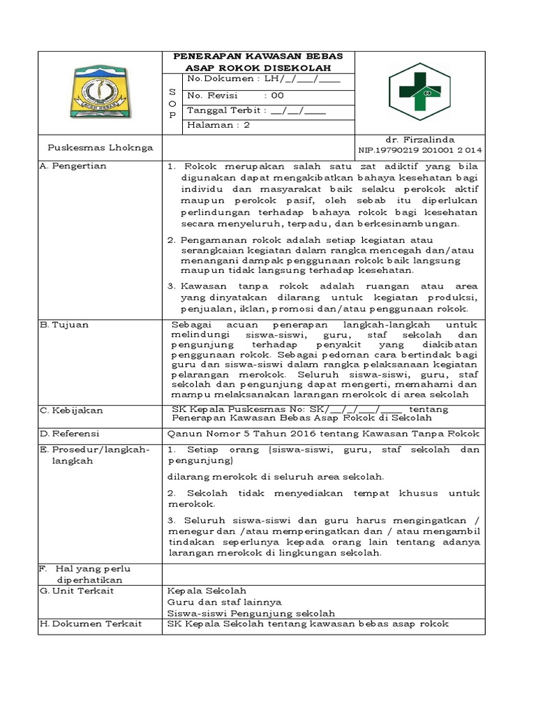 Sop Pemantauan KTR | PDF