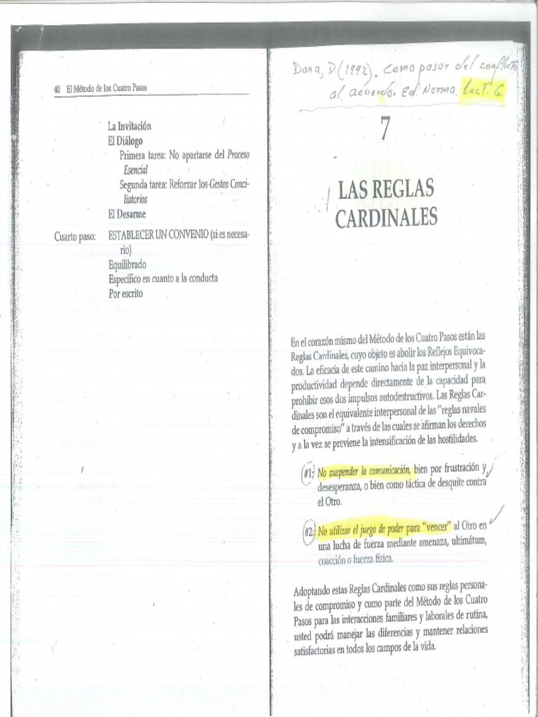 Regla Cardinales | PDF