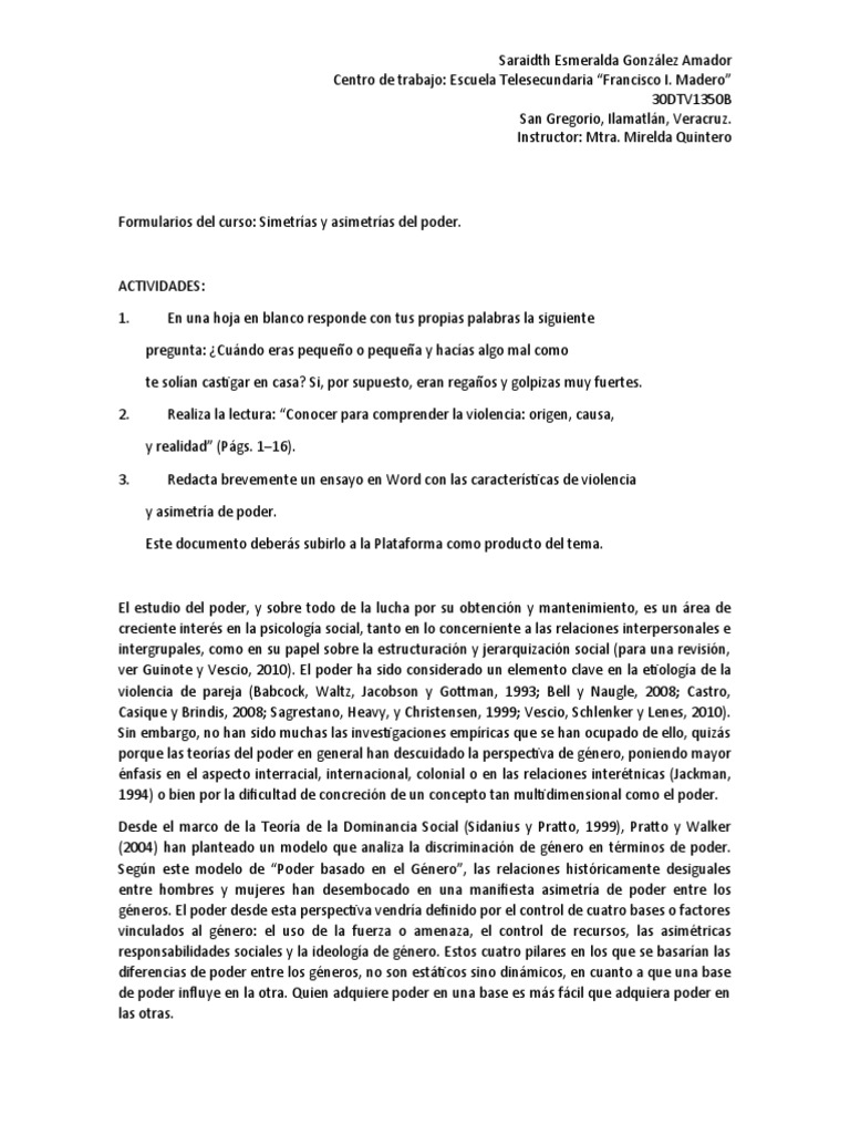 Tema 4 | PDF | Violencia | Discriminación