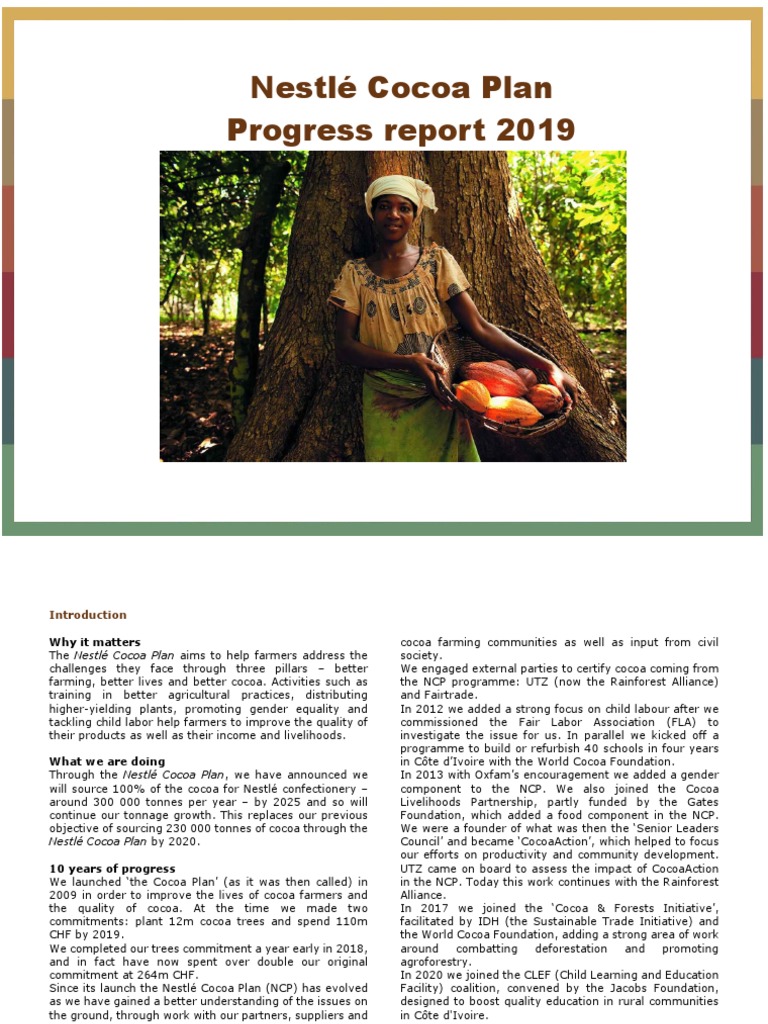 Nestle Cocoa Plan Progres | Download Free PDF | Cocoa Bean | Agriculture