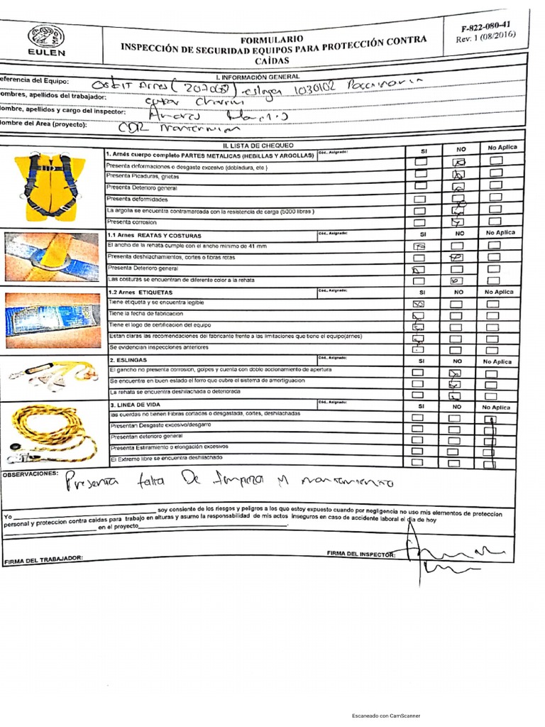 Inspección de EPCC Dic | PDF