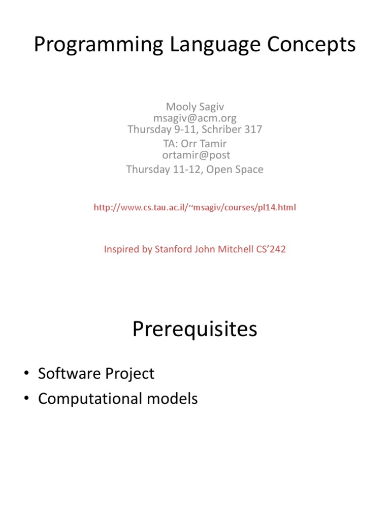 Overview1 Pdf Pdf Programming Language Compiler