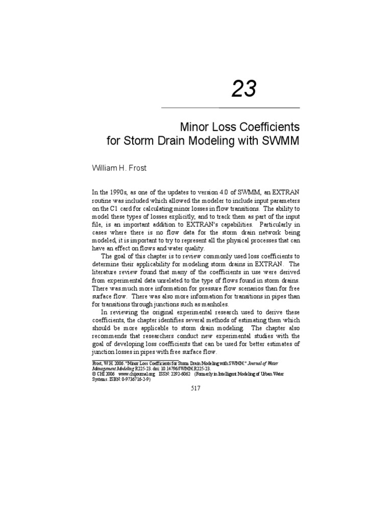 SWMM Model | PDF | Thermal Expansion | Fluid Dynamics