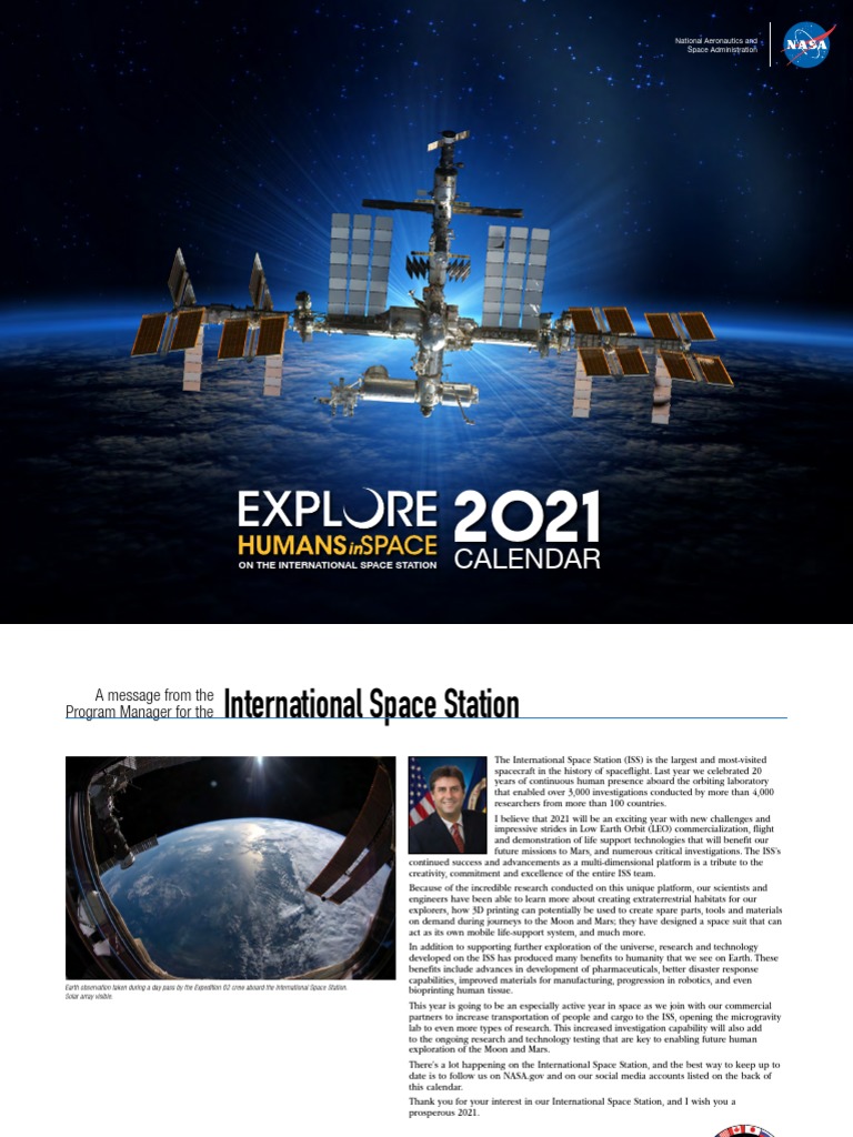Explore Humans in Space On The International Space Station 2021 ...