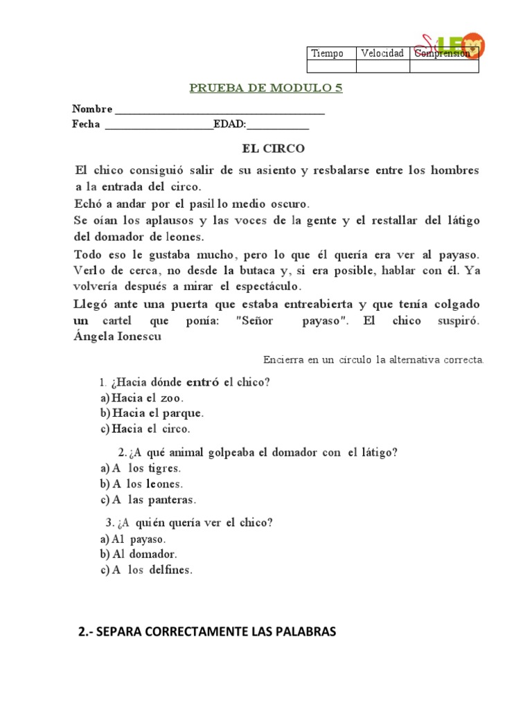 Prueba Modulo 5 | PDF