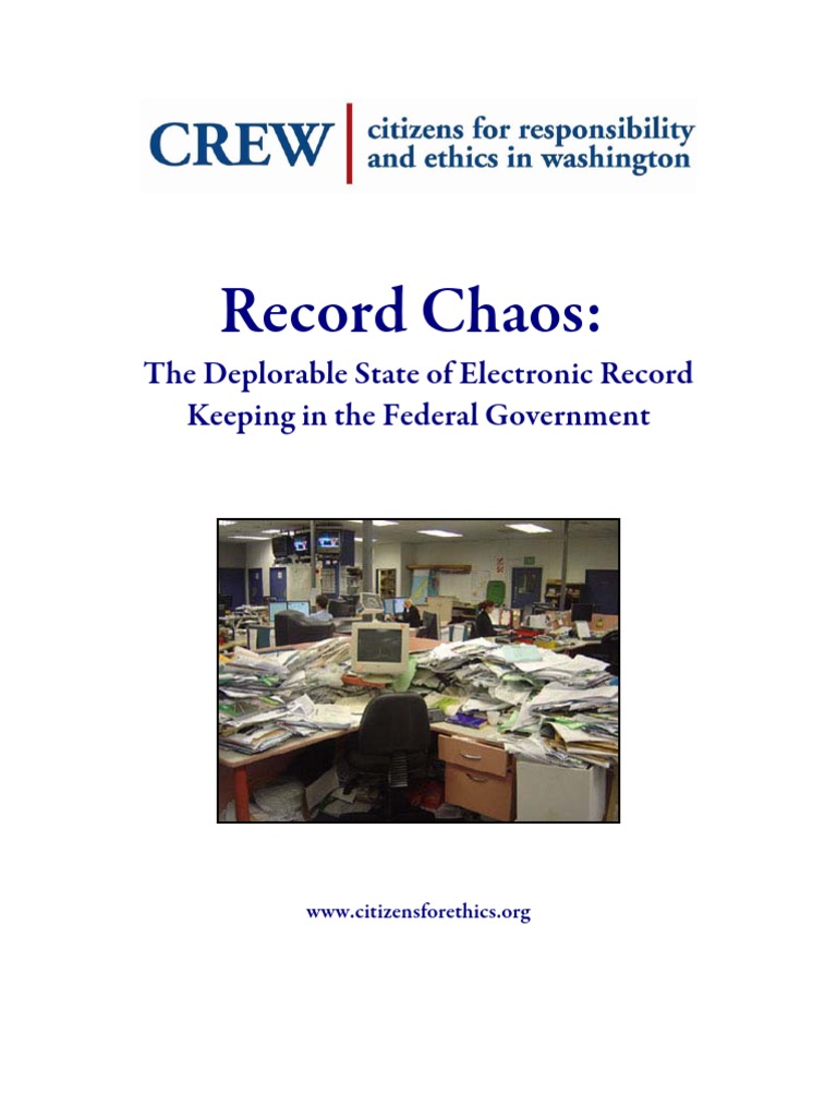 Record Chaos Report | PDF | Records Management | National Archives And ...