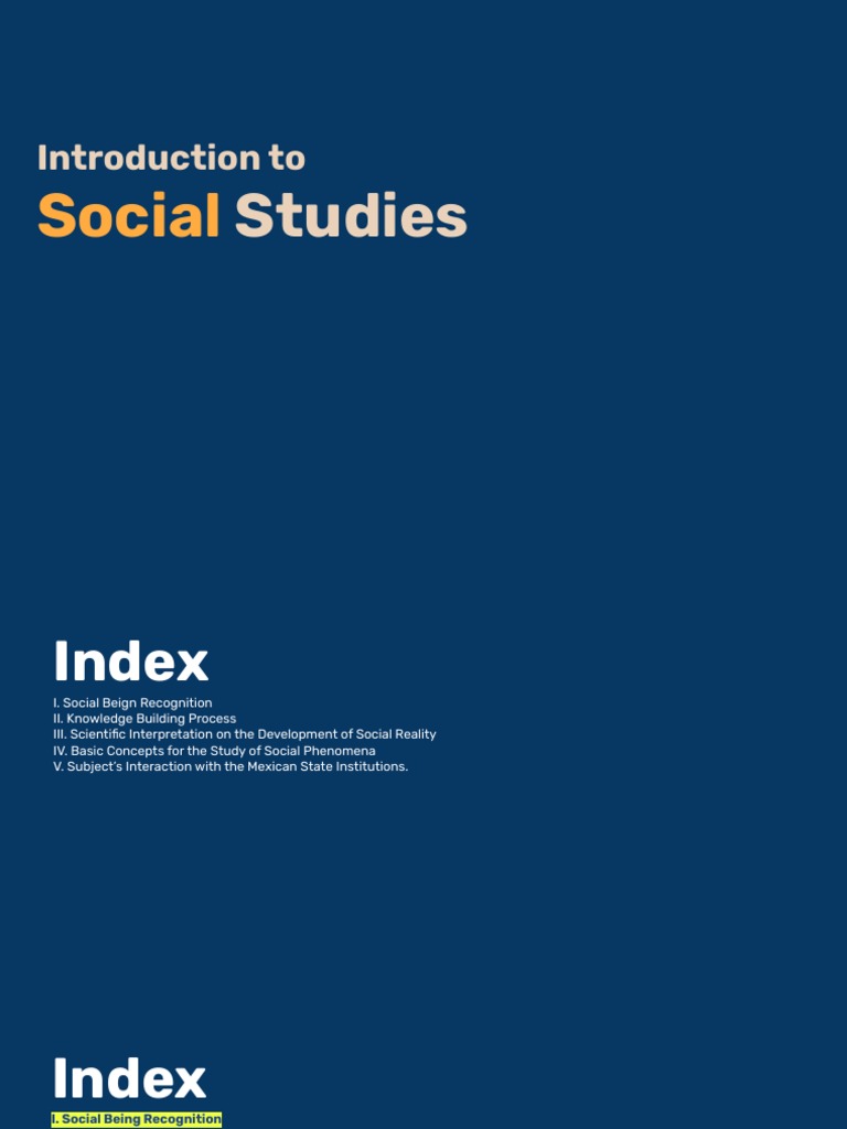 Introduction To Social Studies | PDF | Ideologies | Science