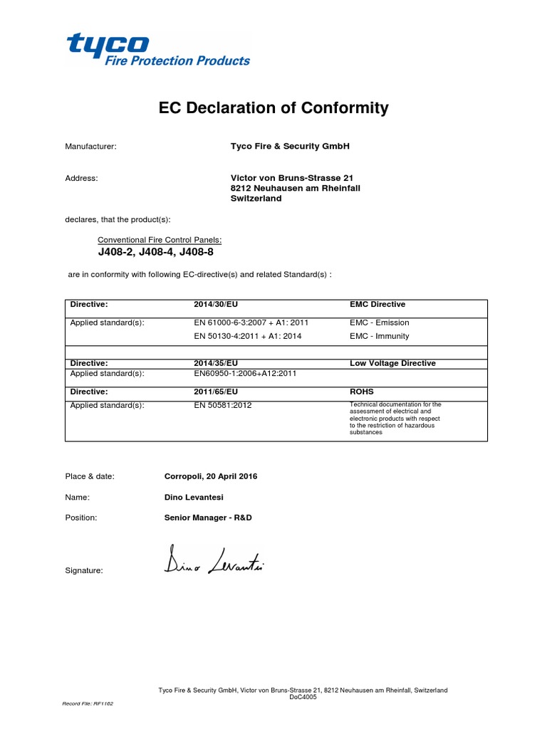 FireClass J408 Series Conventional Fire Alarm Control Panel EC ...