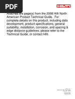 Hilti Anchor Selection and Specifications | PDF | Stainless Steel | Steel