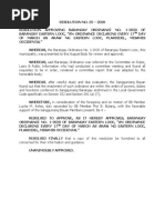 Draft Resolution No. 164-2020 - Adopting The PPAs For LCPC, Senior ...