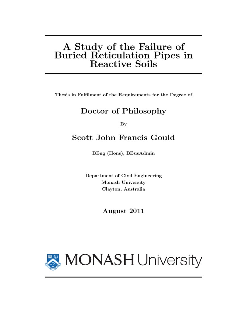 Monash 80129 PDF | PDF | Thesis | Mechanical Engineering