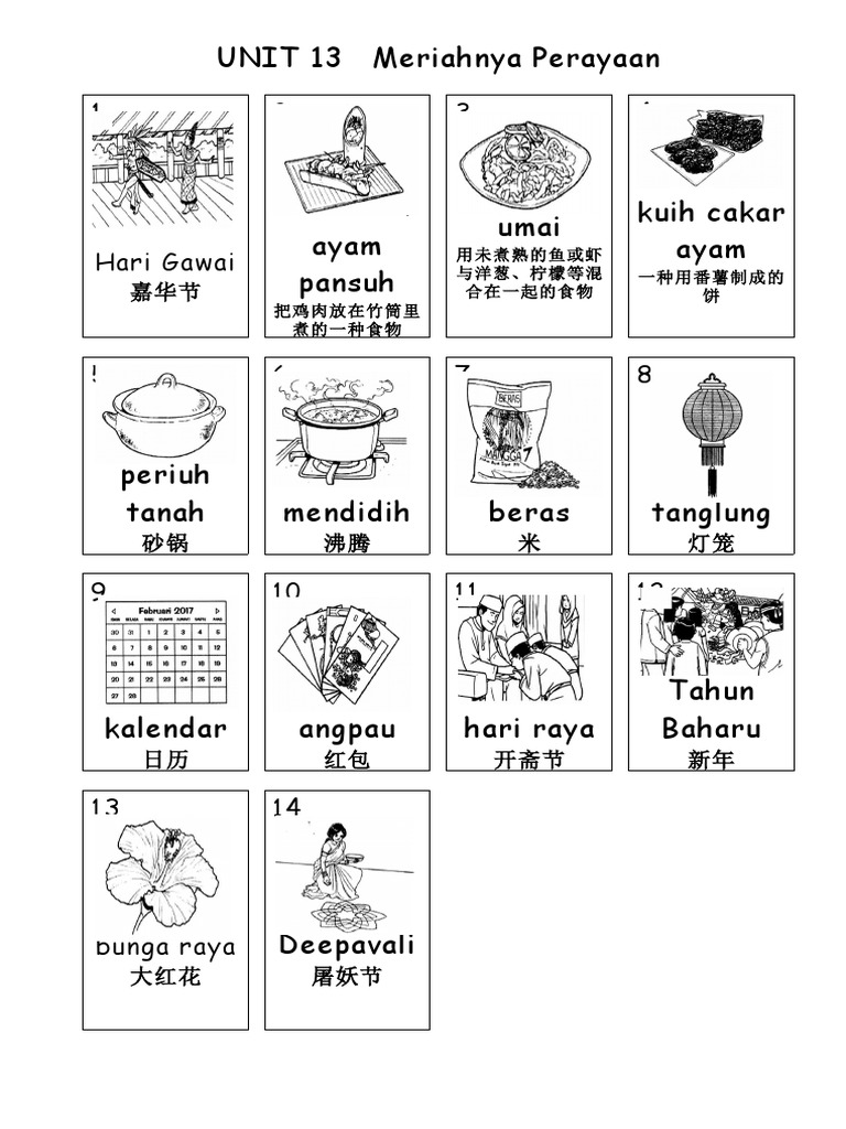 KOSA KATA - BAHASA MELAYU TAHUN 1 - KSSR SEMAKAN - Part 2 | PDF