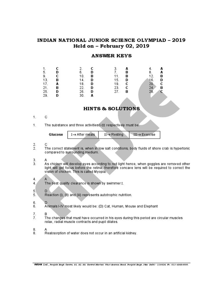 Ijso 2019 Ak | PDF | Mole (Unit) | Proton