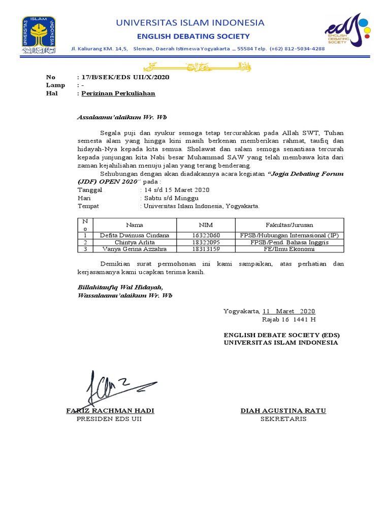 Surat Perizinan Fix Pdf