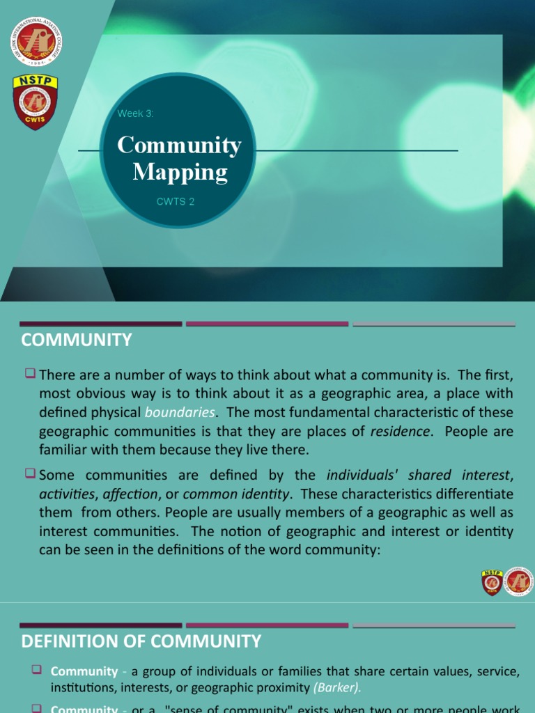 Community Mapping | PDF | Community | Resource