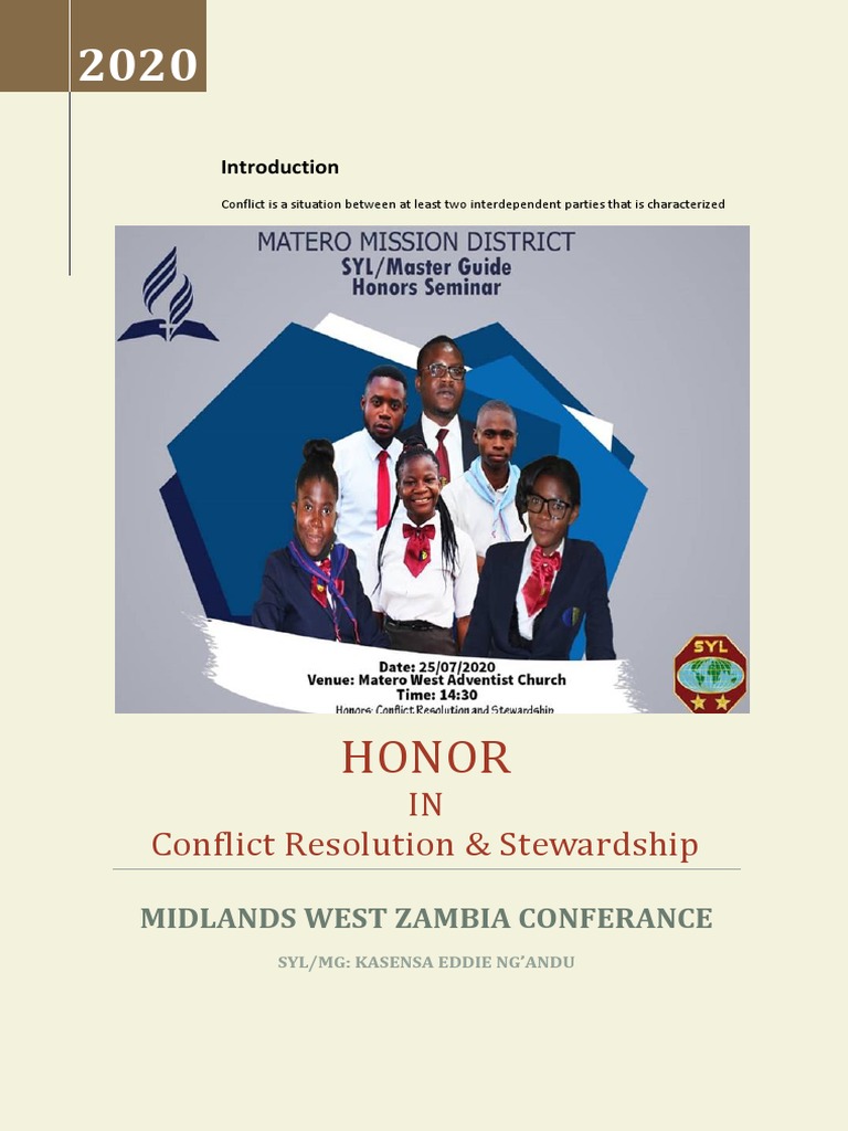 HONOR in Conflect Resolution | PDF | Conflict Resolution | Negotiation