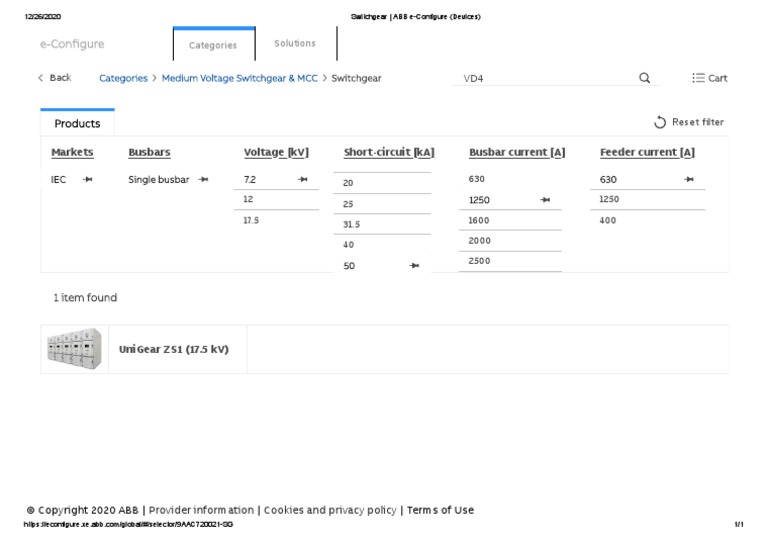 Switchgear - ABB E-Configure (Devices) | PDF