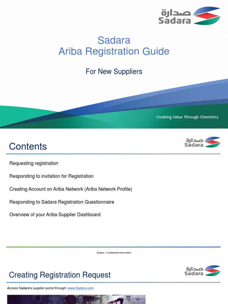 Sadara Suppliers Registration Guide (New Suppliers) - 2 | PDF | User ...