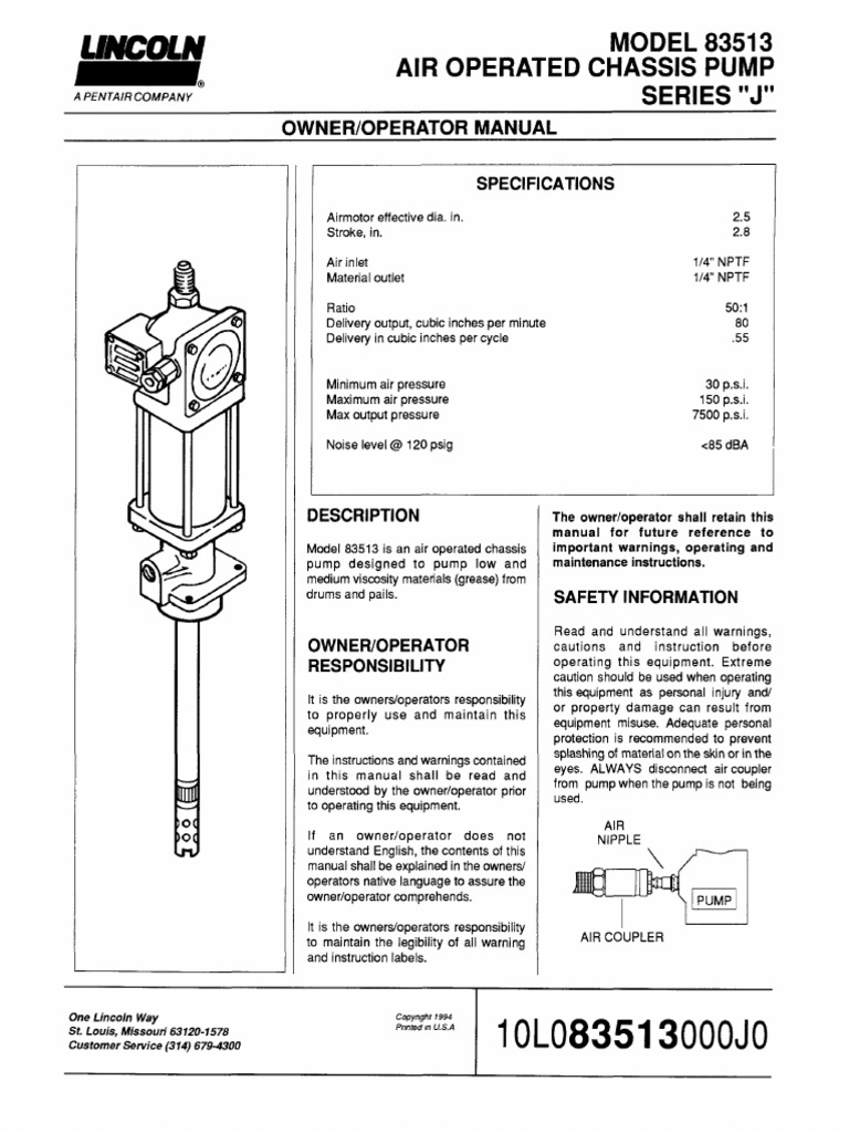 Lincoln Grease Pump | PDF | Pump | Valve