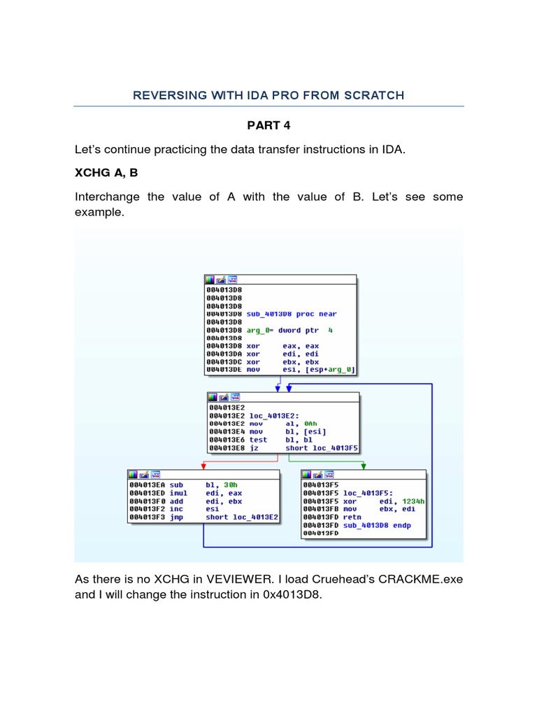 4 Reversing With Ida Pro From Scratch Pdf Pdf String Computer Science Subroutine