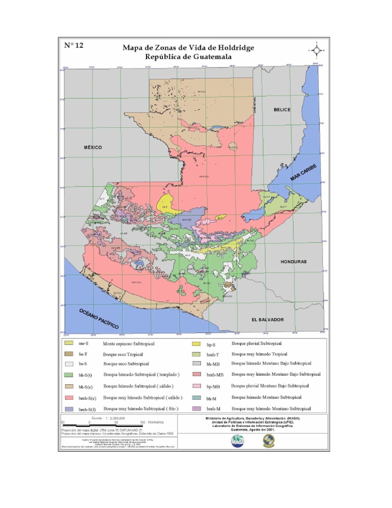 Mapas Zonas de Vida Holdridge | PDF